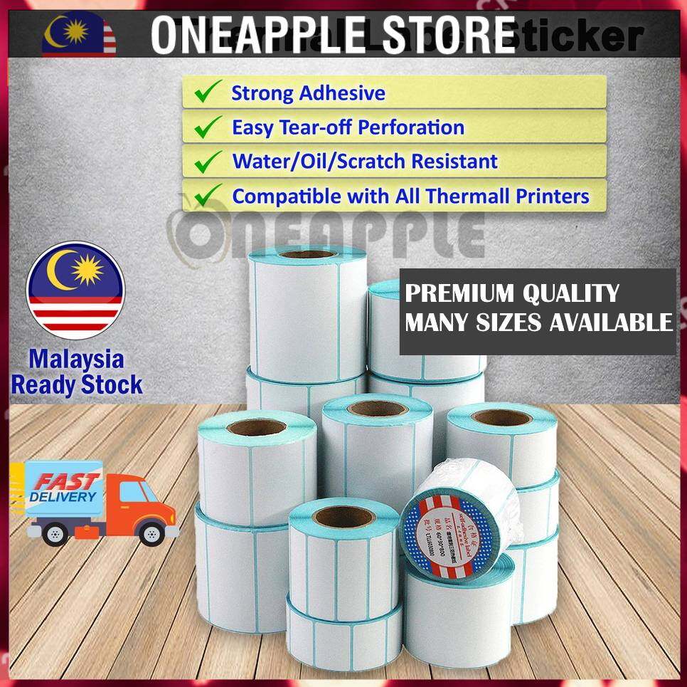 [MSIA SELLER] Barcode Sticker Thermal Price Label Product Label Sticker ...