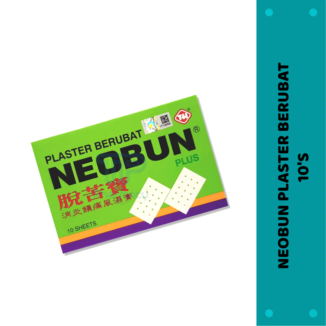 NEOBUN PLUS PLASTER BERUBAT 10'S (Lenguh Badan/ Belakang) | Lazada