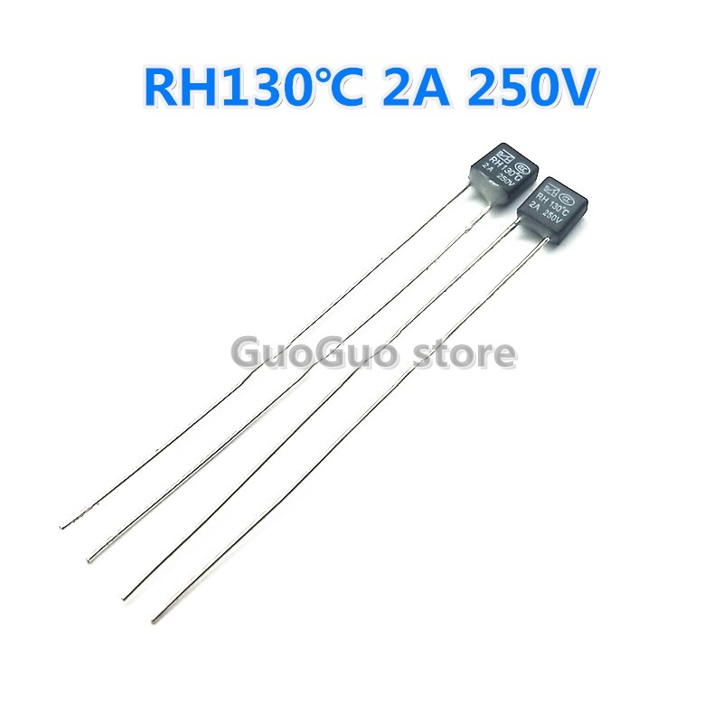 20ชิ้น RH130 ℃ 2A / 250V RH 130ฟิวส์ความร้อนพัดลมสี่เหลี่ยมมอเตอร์ฟิวส์ ...