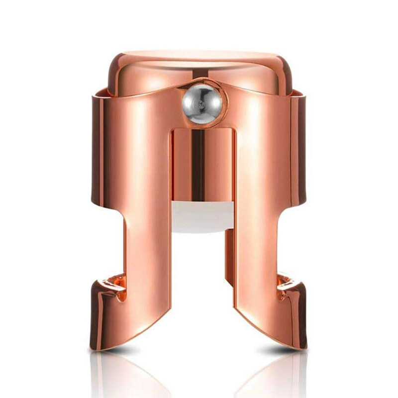 Champagne Bottle Stopper Rose Gold Stainless Steel Champagne Sealer ...