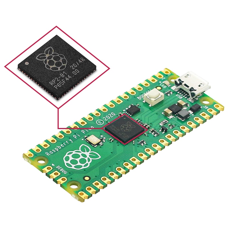 Raspberry Pi Pico Master Chip RP2040 Built-in 264KB Memory dual-core ...