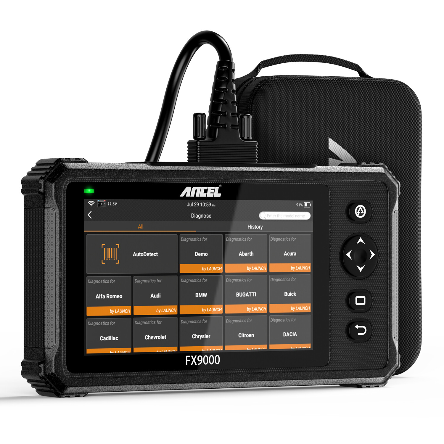 【2021 Version 】Ancel FX9000 OBD2 Scanner Full System Scan Clean Code ...