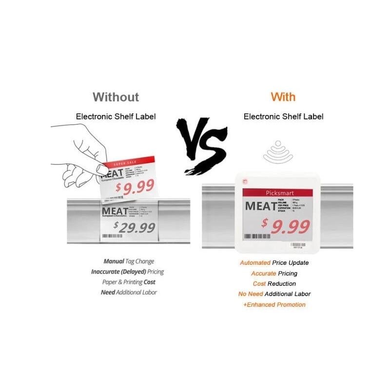 5Pcs 2.9 Inch Gicisky Epaper Eink Display Screen Electronic Ink Price ...