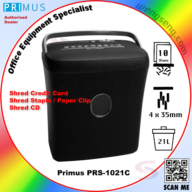 PRIMUS CROSS CUT SHREDDER PRS-1021C / ready stock / mesin perincih ...