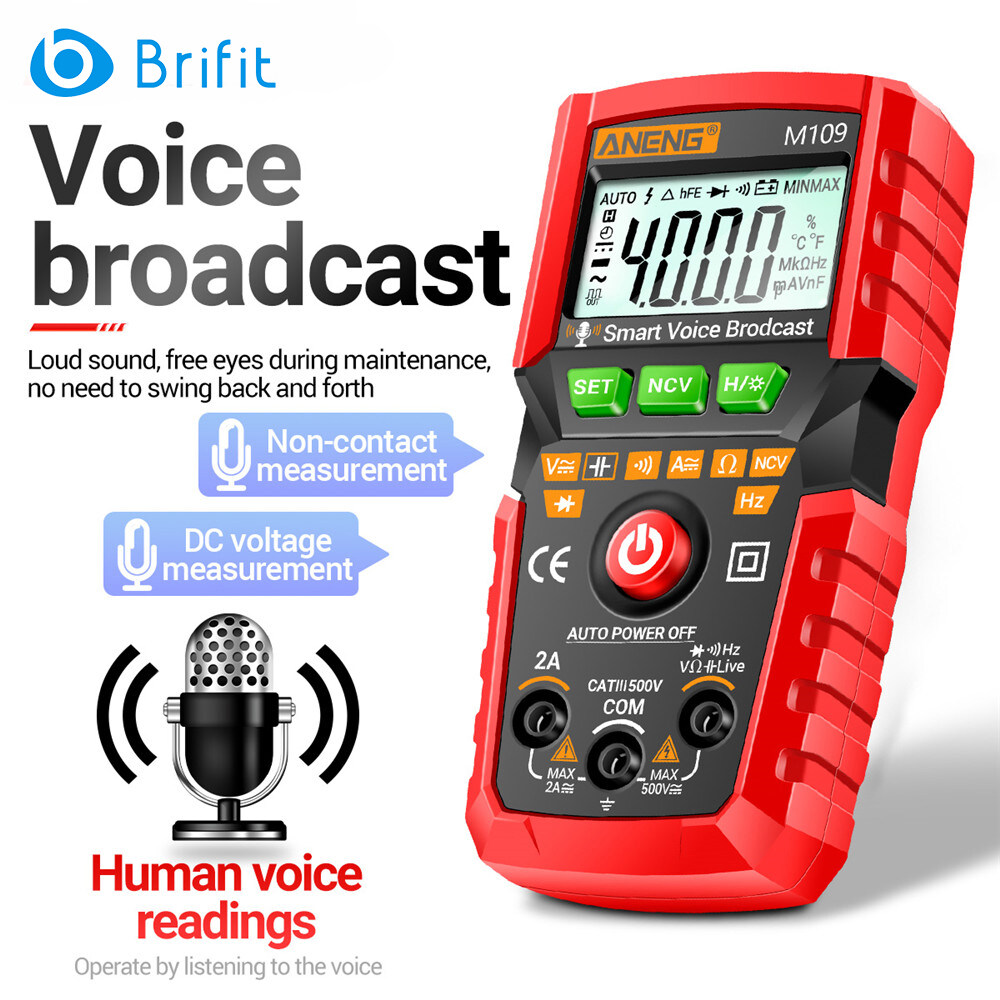 Brifit Digital multimeter high-precision automatic anti-burning meter ...