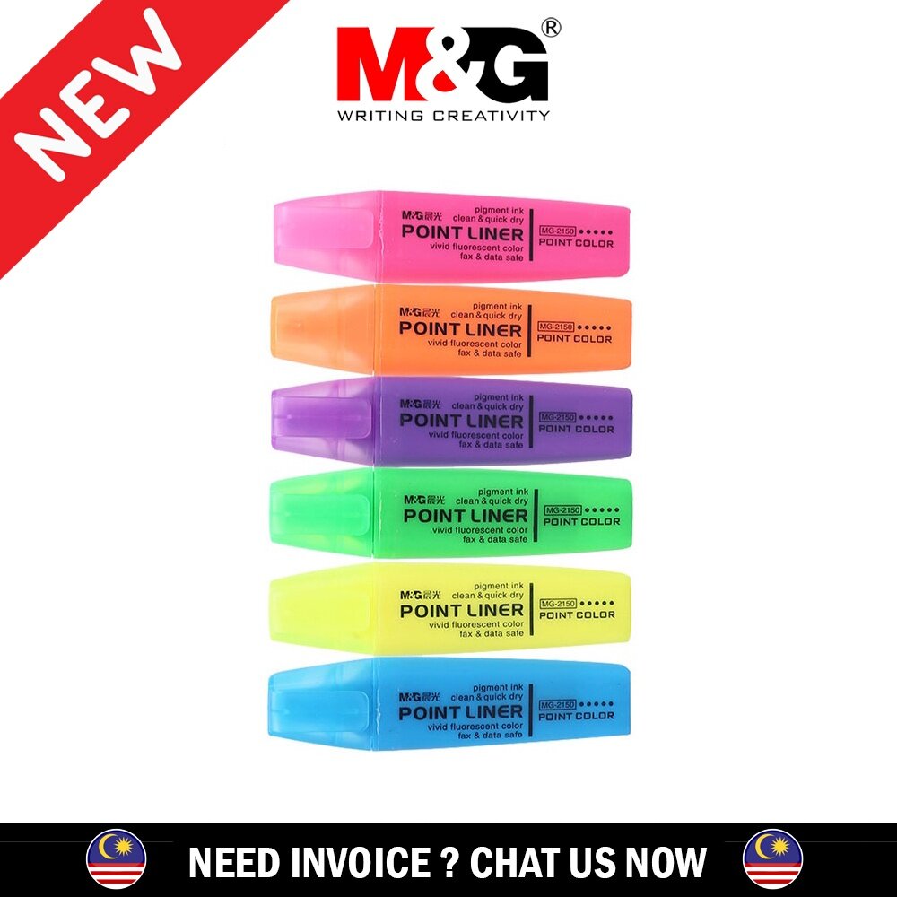 M&G Textliner Highlighter Pen Marker/Highlight Pen/Magic Color ...