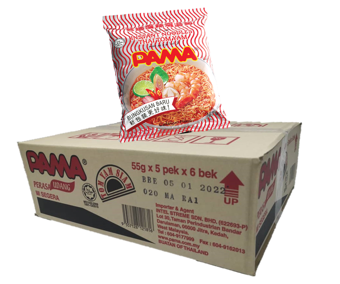 [BOX-PACKAGING BAHARU] PAMA Instant Noodles Thai Tom Yam ...