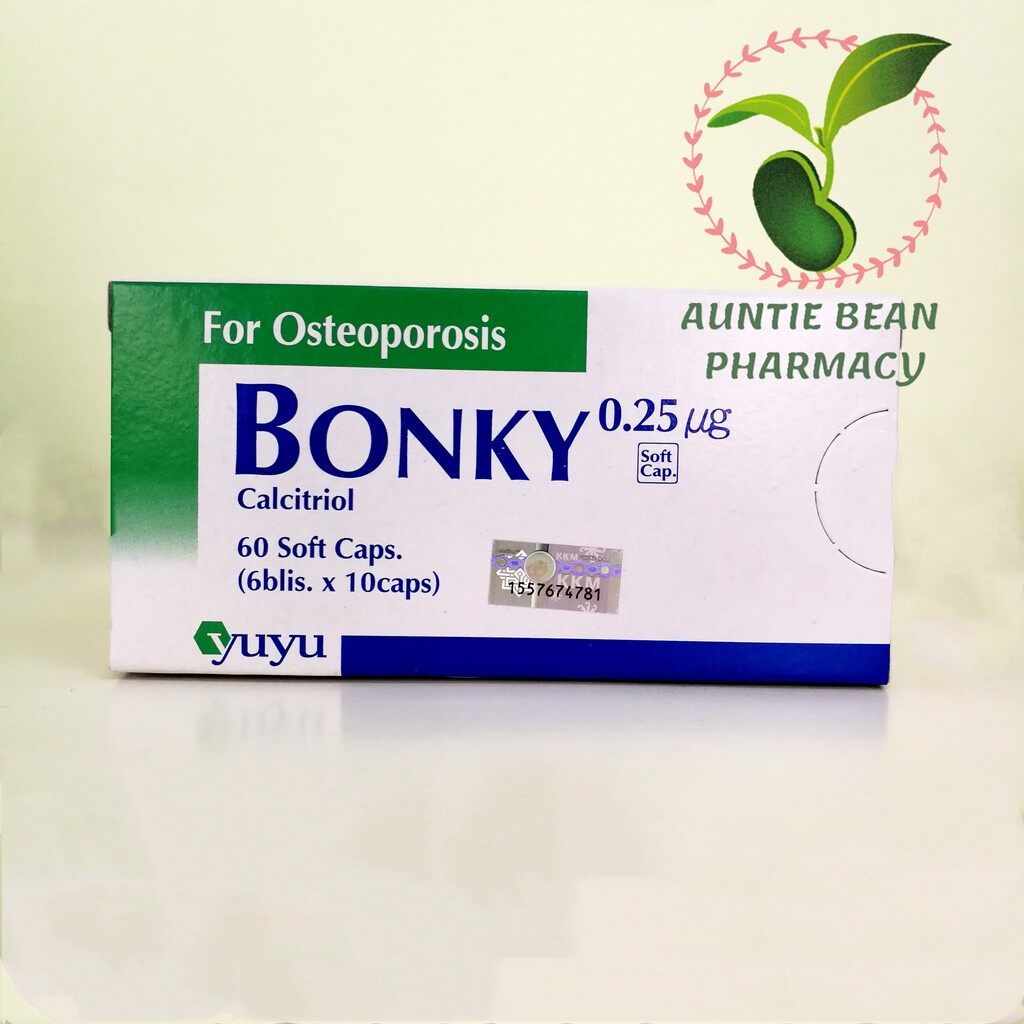 Bonky 0.25mcg Calcitriol For Osteoporosis 60's | Lazada
