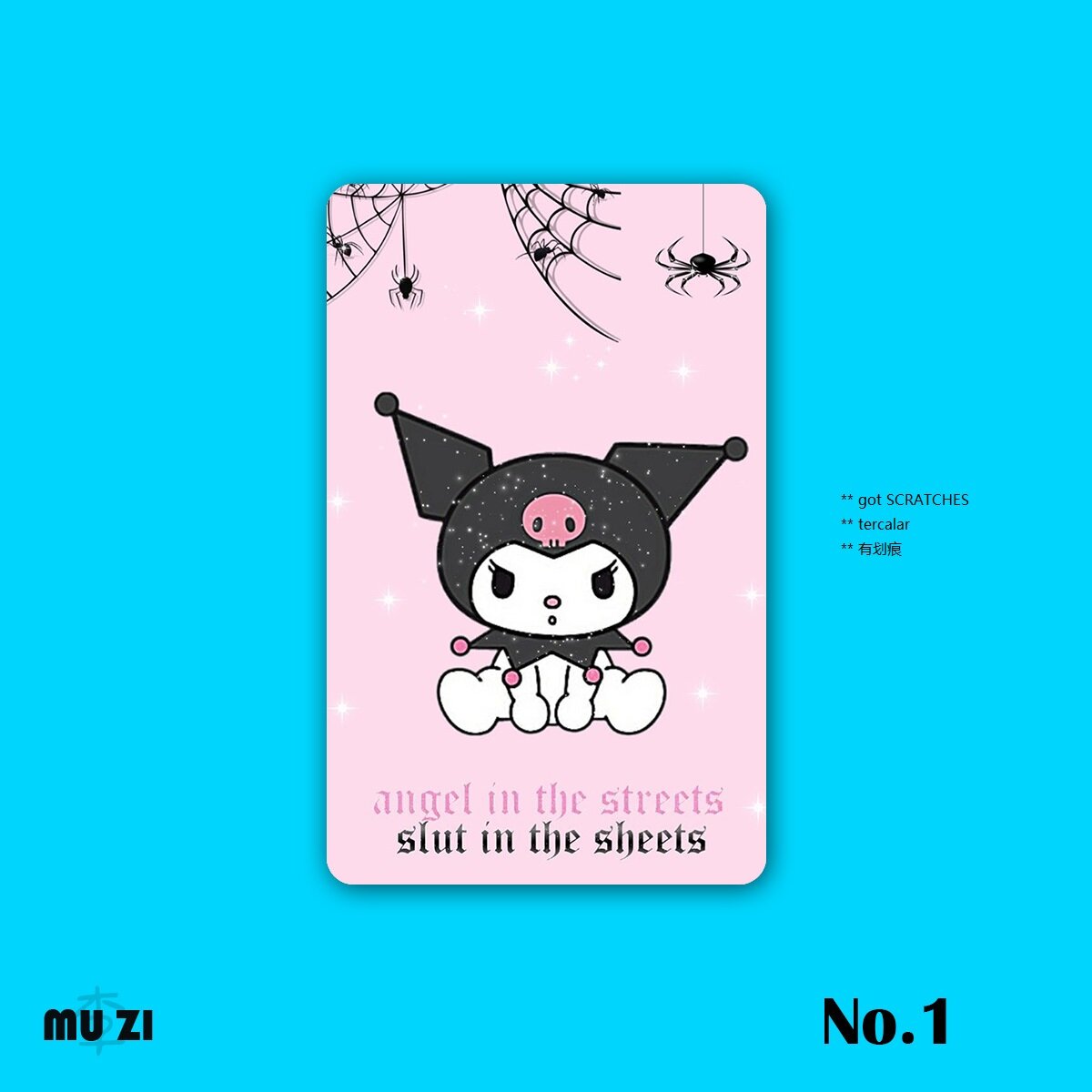 Kuromi TnG Card STICKER NFC STICKER Waterproof Thick Hard Material ...