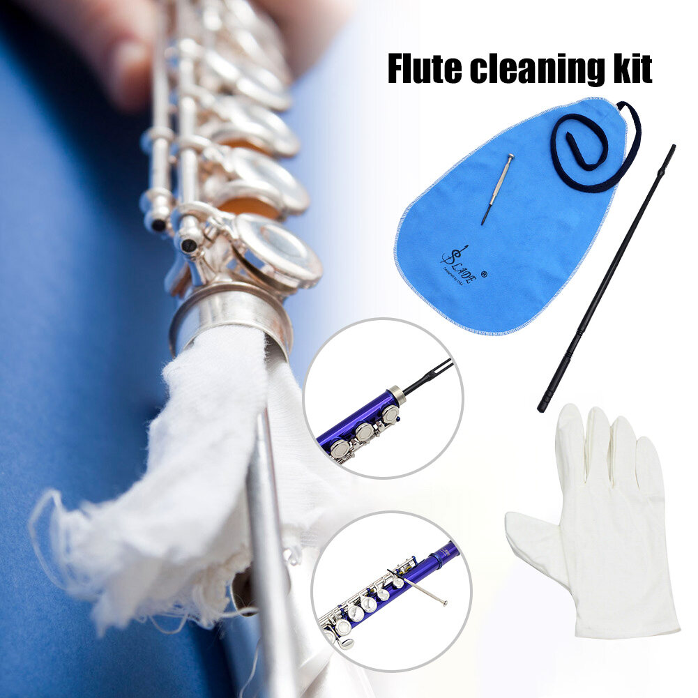 (Ready) 4pcs Flute Maintenance Cleaning Care Kit with Cleaning Cloth ...