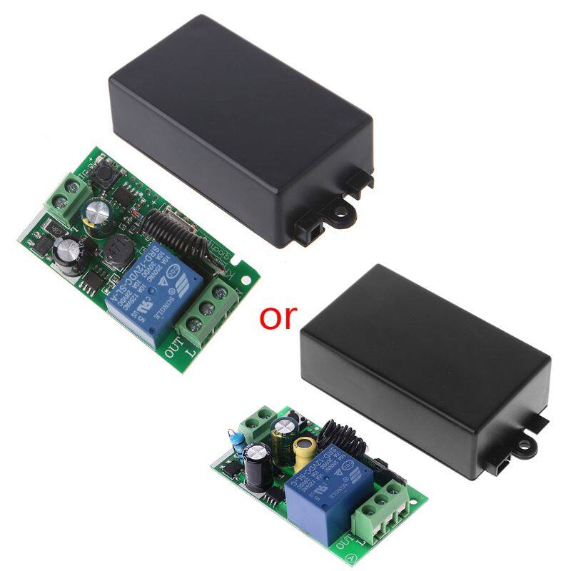 AC 220V 1CH RF 433MHz Wireless Remote Control Switch Module Learning Code Relay - siktystd ...
