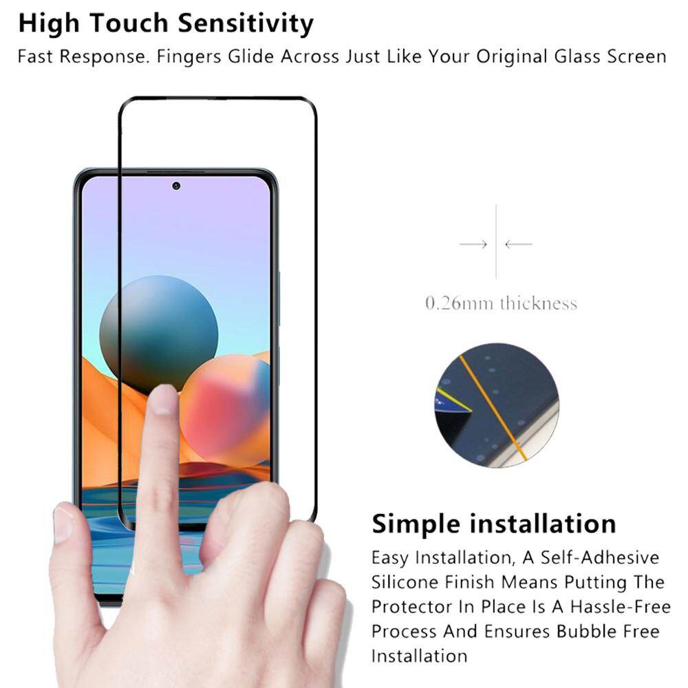 Lenuo กระจกนิรภัยสำหรับ Xiaomi Poco M3 Pro 5G คลุมทั้งหมดปกป้องหน้าจอ ...