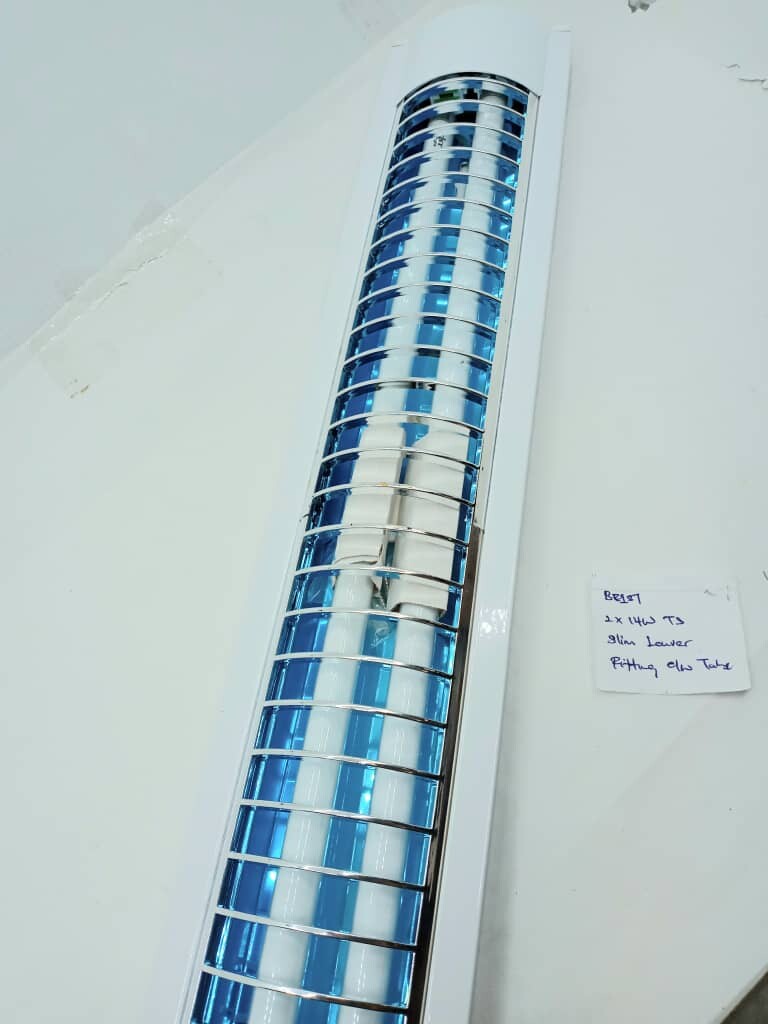 BE1ST 2 * 14W T5 Slim Louver Ceiling Light Fitting c/w Tube | Lazada