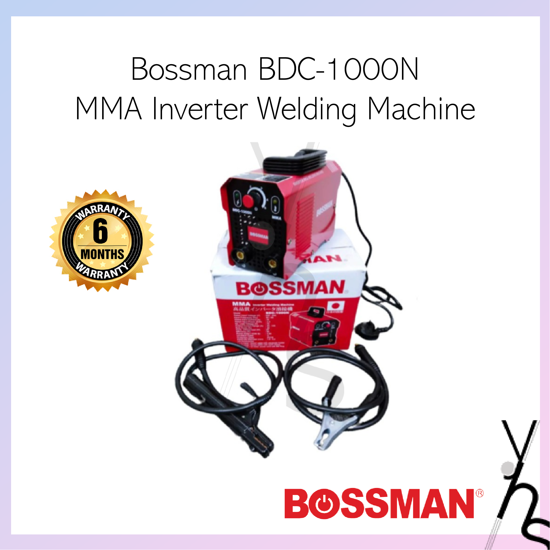 Bossman BDC-1000N MMA Inverter Welding Machine Portable Electric Welder ...