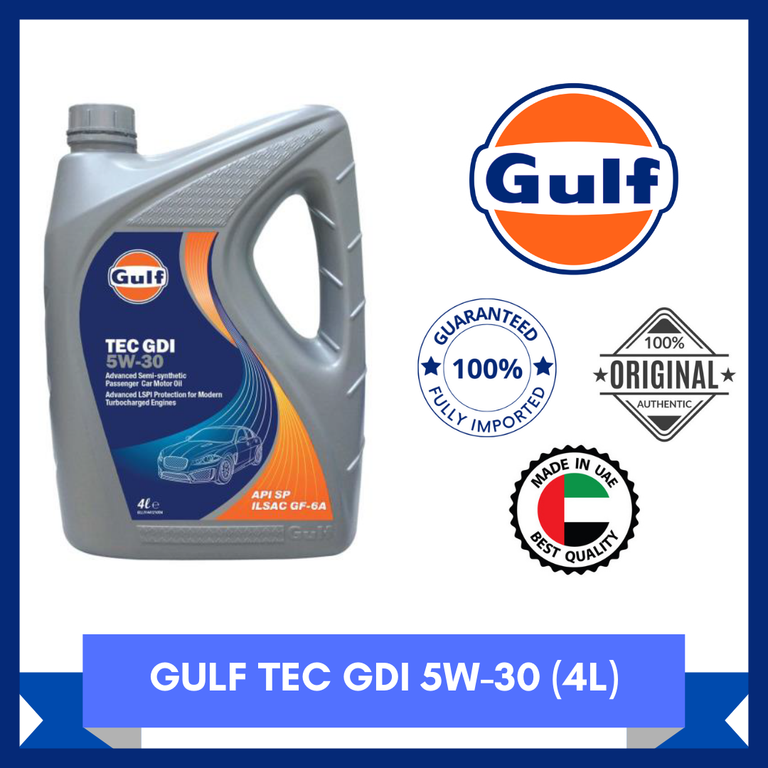 GULF Tec GDI 5W-30 - Advanced High Performance Semi Synthetic Passenger ...