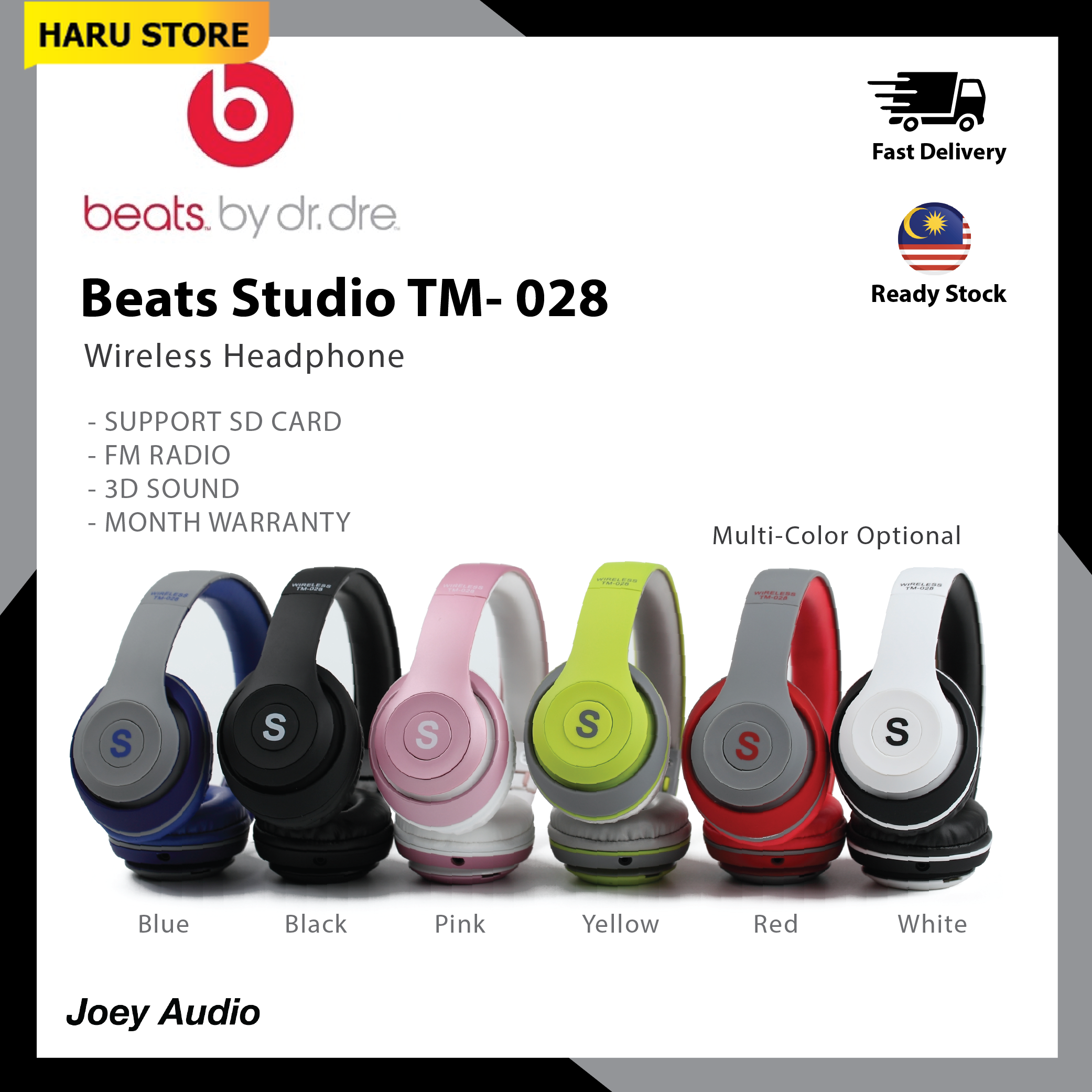 Studio TM-028 Bluetooth Over headphone Wired & Wireless bluetooth ...