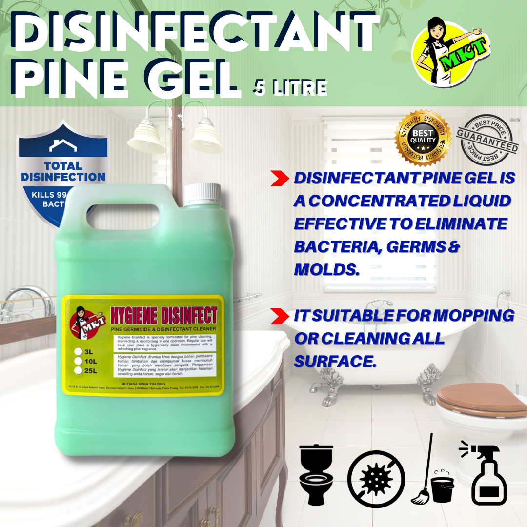 MKT 5L DISINFECTANT PINE GEL Toilet cleaner Pine disinfectant Sabun ...