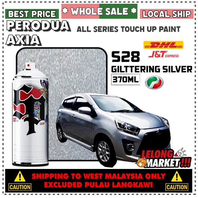PERODUA AXIA Touch Up Paint DIY Aerosol Spray Bottle 370ml Malaysia god ...