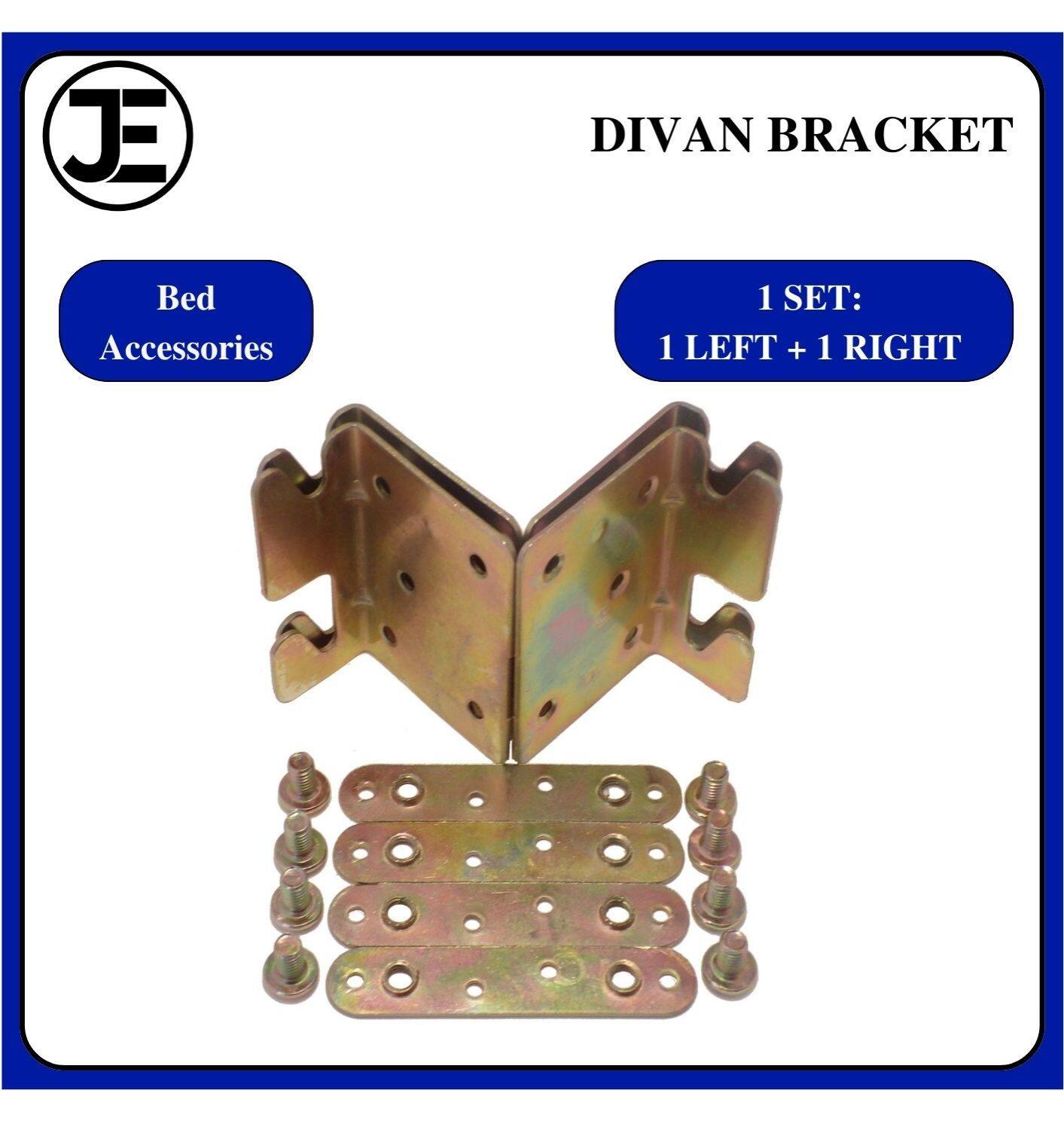 (SET:L+R) L SHAPE METAL BRACKET DIVAN BED FRAME CONNECTOR | Lazada