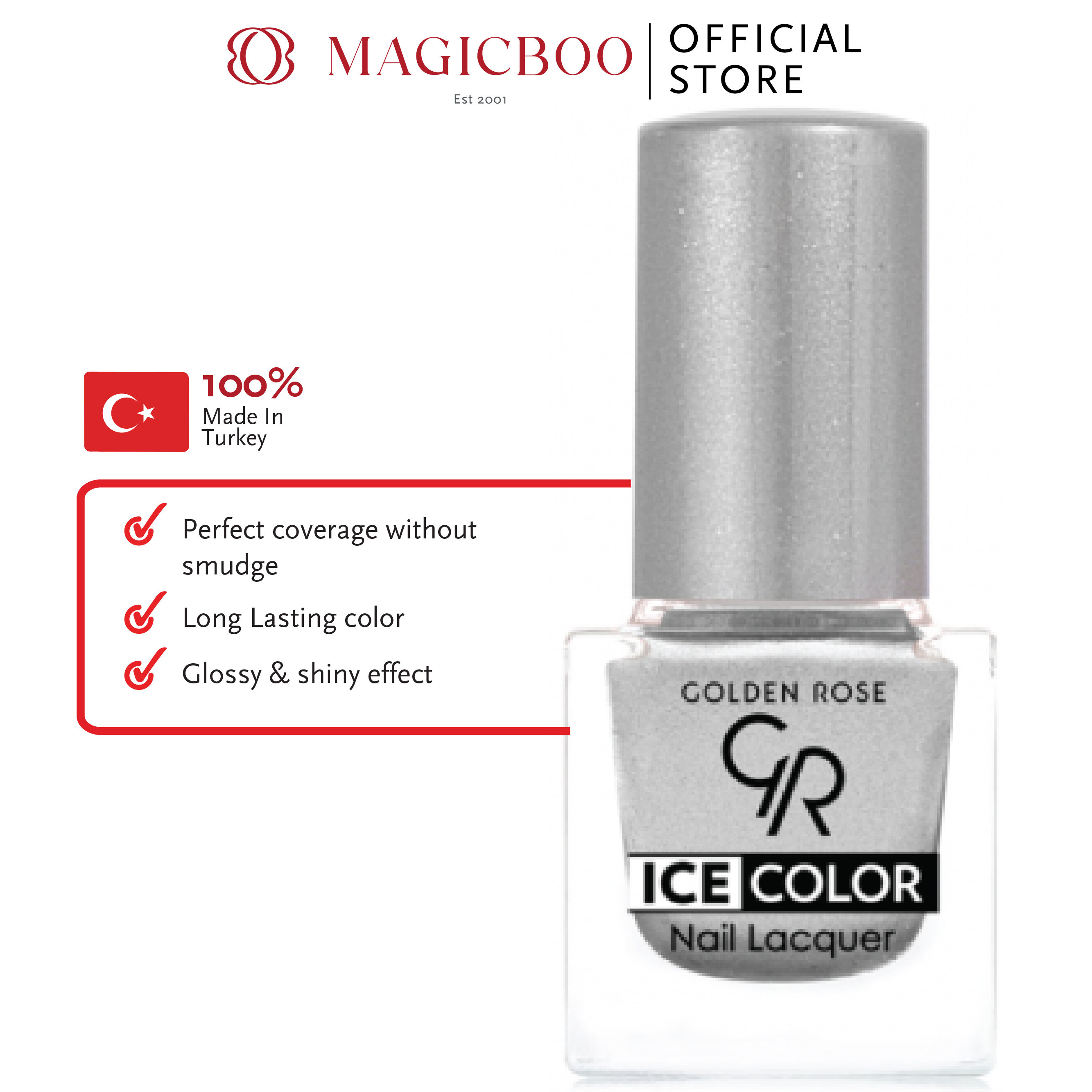 Magicboo Golden Rose Ice Color Nail Lacquer-157 6ml | Lazada