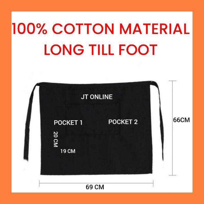 COTTON MATERIAL KITCHEN APRON HALF BODY+BACK BAND+1 POCKET / APRON ...