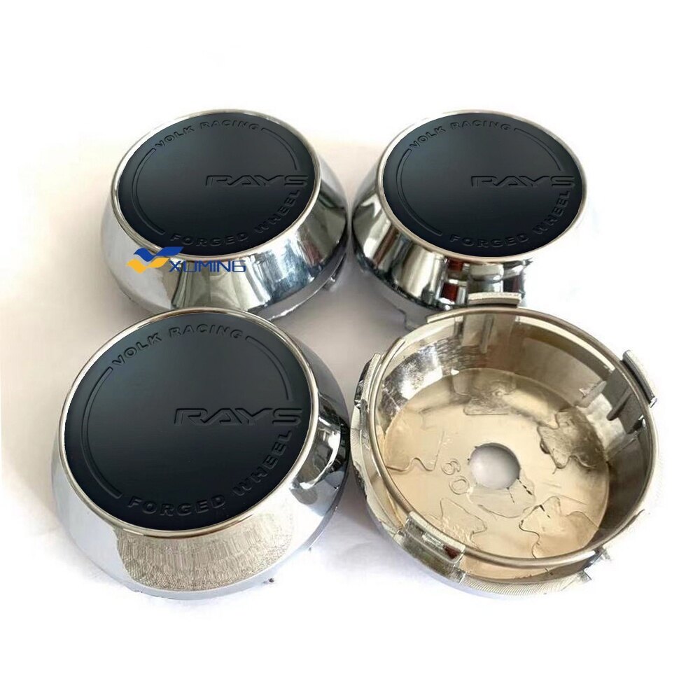 4pcs 60/64/65/68/69mm RAYS black logo Center Cover Rim Hub Cap Center ...