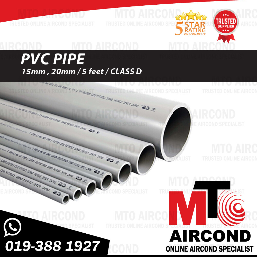 [MTO] Pvc Pipe Diameter 15mm/20mm Class D 145CM + - | Lazada