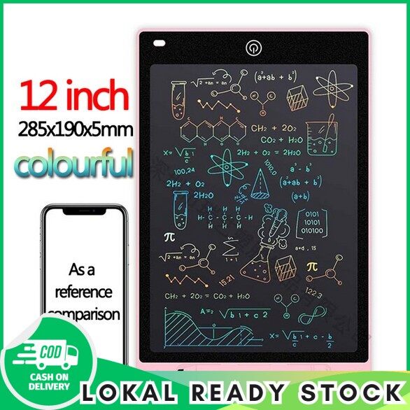Borong Melaka [12 inch Multi Color Writing Pad, Drawing Tablet ,Lcd ...