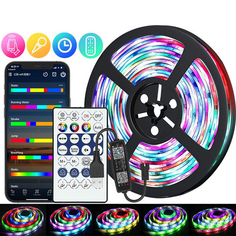 Qungkun💕 Symphony bluetooth marquee strip set smart APP control RGB ...