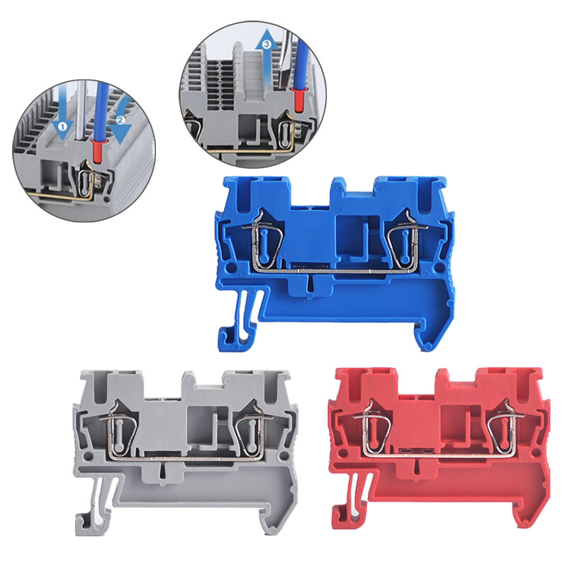 10Pcs ST-2.5 Wire Connectors Return Pull Spring Wiring Din Rail ...