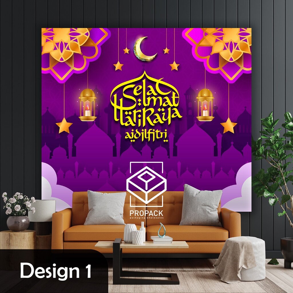 Hari Raya Family Photography Background Decoration /backdrop Hari Raya ...
