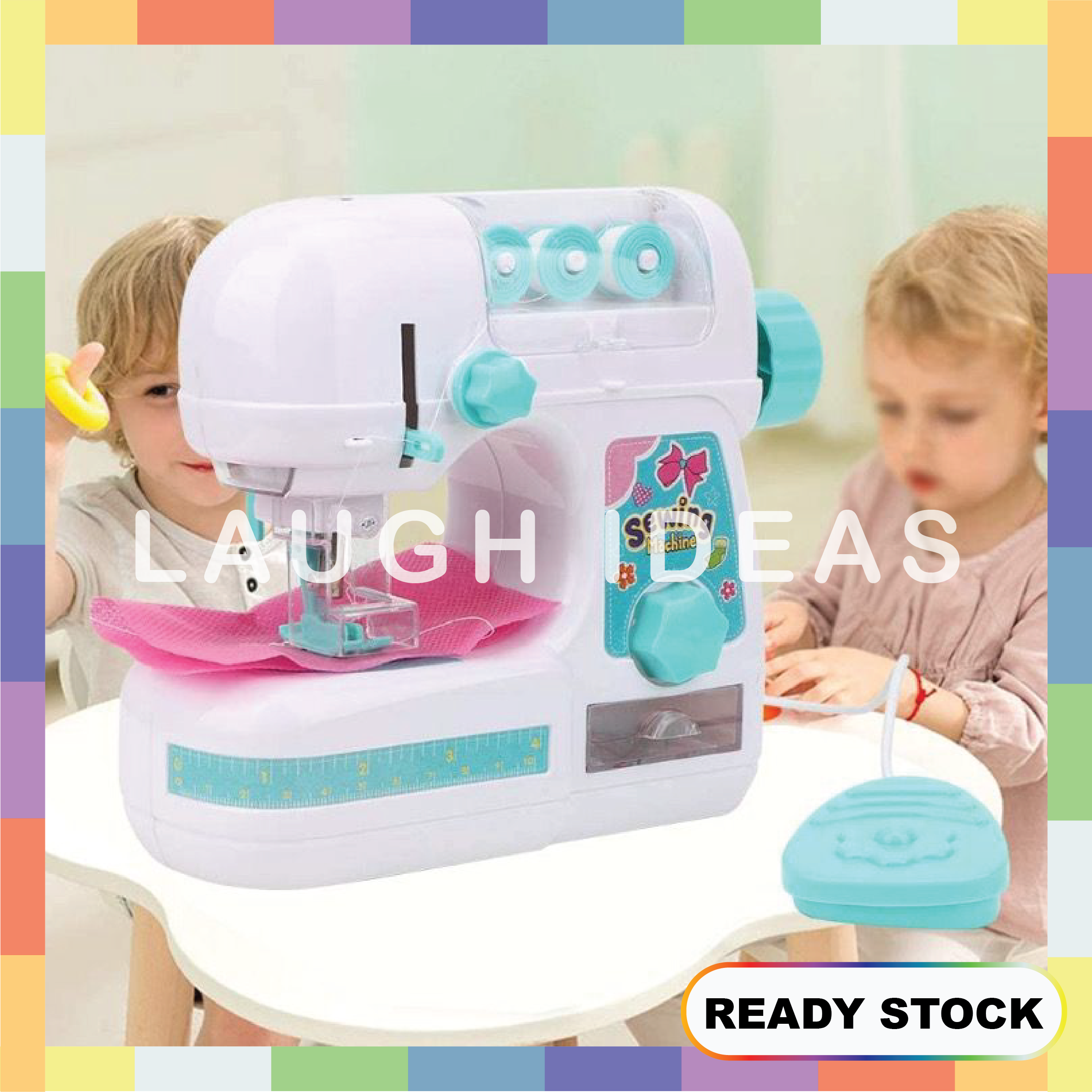 Kids Electric Sewing Machine Pretend Play Toys Home Appliance Children ...