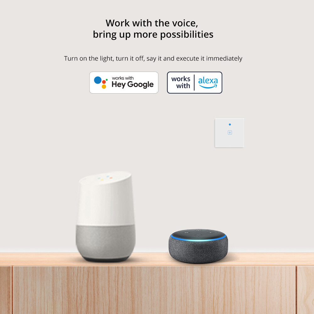 WOOLLEY WS-EU-MW Radar Motion Sensor Wifi Smart Wall Switch eWeLink APP ...