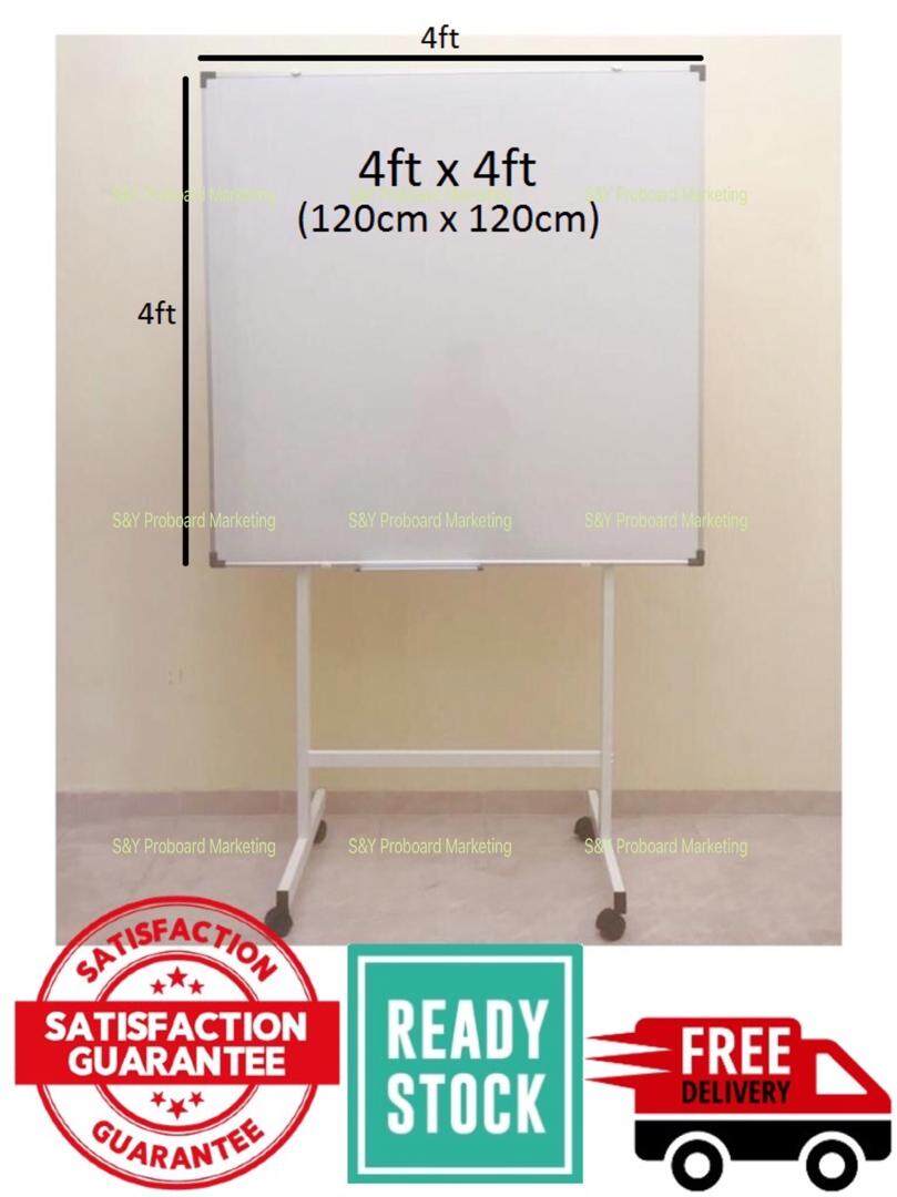 Whiteboard Size 4x4 Magnetic White Board with Stand | Lazada