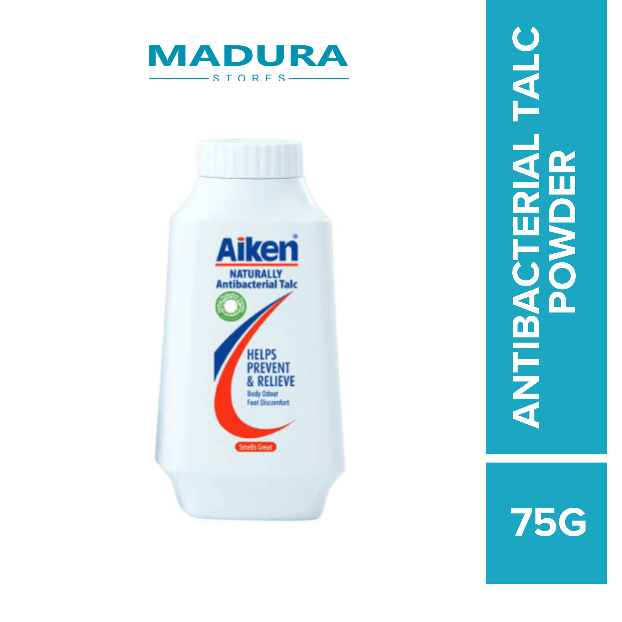 Aiken Antibacterial Talcum Powder 75g | Lazada