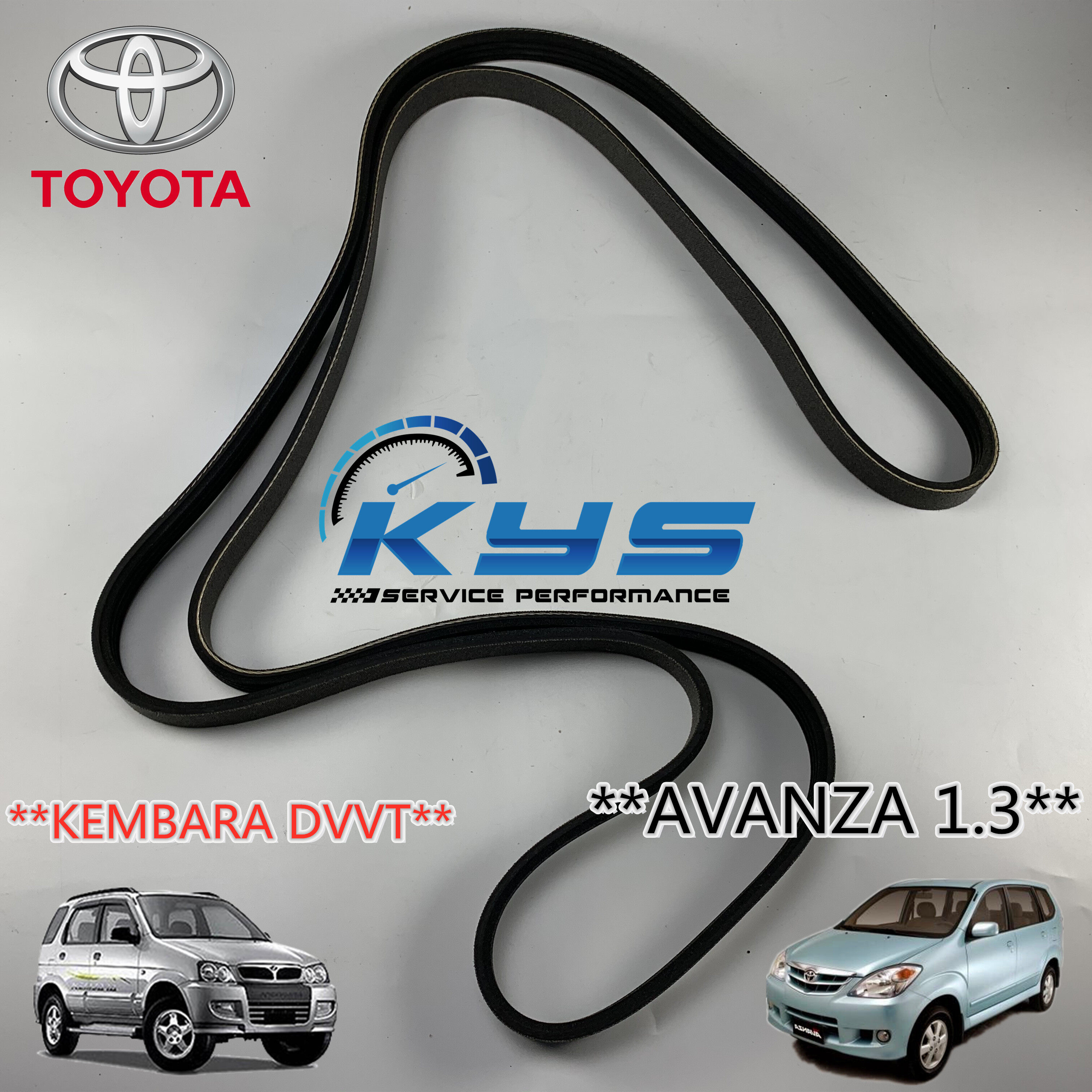 TOYOTA Genuine # (V RIBBED) FAN BELT (4PK1890) # AVANZA 1.3, PERODUA ...