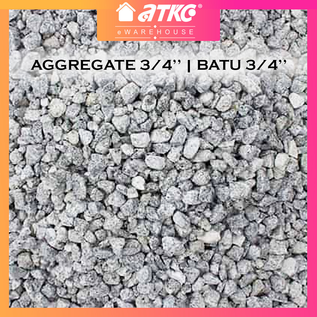 Batu Aggregate Stone 3/4" 15KG (BAG) | Lazada