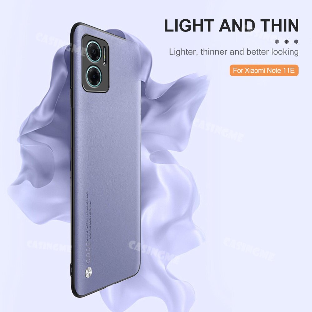 Redmi 10 5G กรณี Plain หนังปกหลังสำหรับ Xiaomi Redmi 10 5G 2022 10C 10A ...