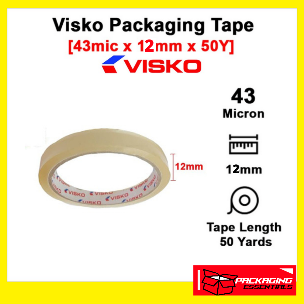 VISKO TAPE OPP HIGH QUALITY Adhesive Transparent Packaging Tape PACK ...