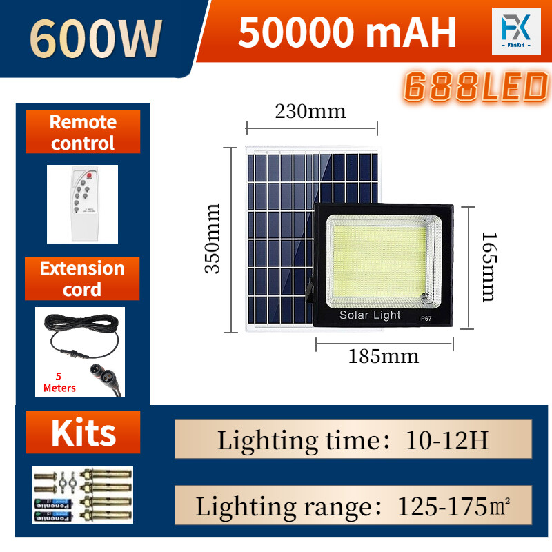 Solar light outdoor lighting 1000W Smart solar lamp lampu solar outdoor ...