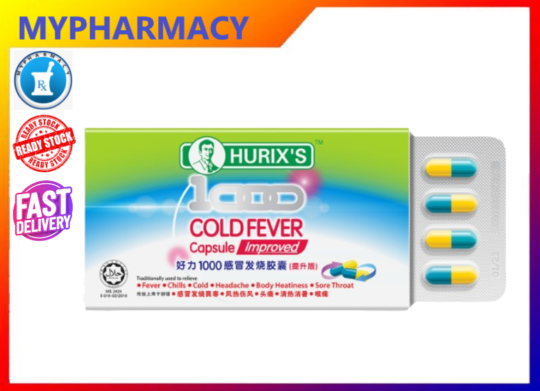 HURIX'S 1000 Cold Fever Capsule 6's | Lazada