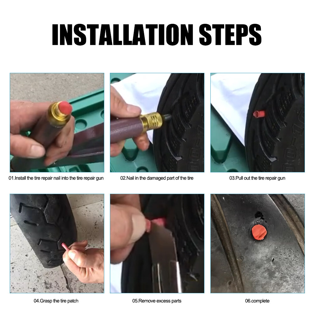 180PCS Car Rubber Nails Mushroom Head Plug Motorcycle Bike Tyre ...