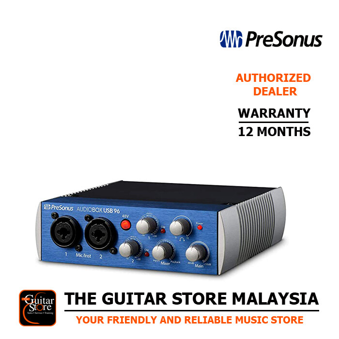 PreSonus AudioBox USB 96 2 X 2 Channel USB Audio Interface Midi Mixer ...