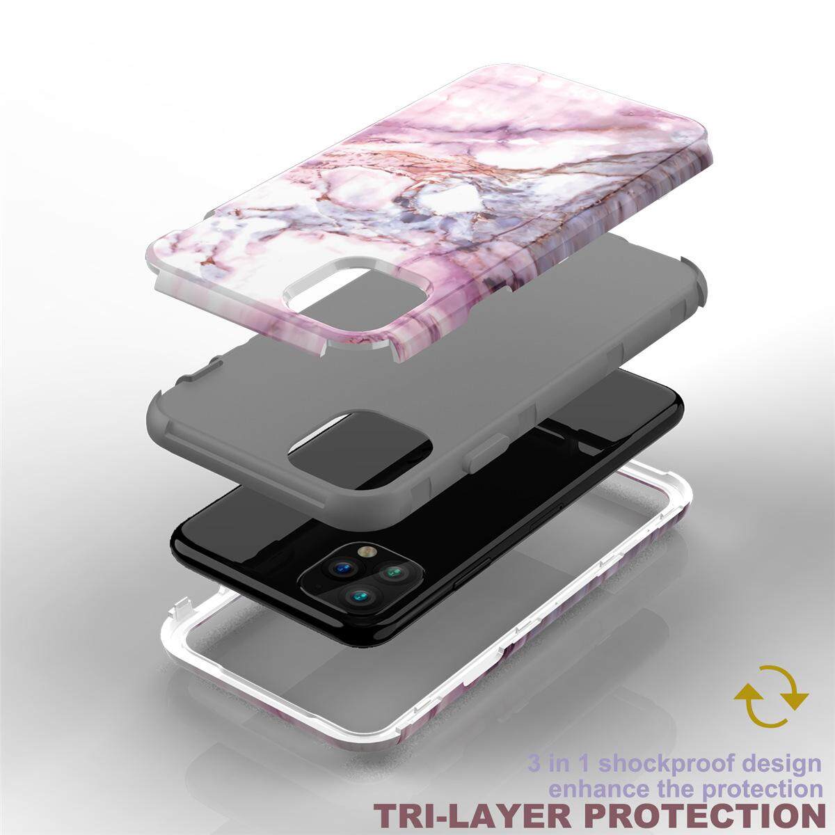 สำหรับ apple iphone 11/11 pro/11 pro max case [ต้นฉบับ/รูปแบบหินอ่อนสี ...