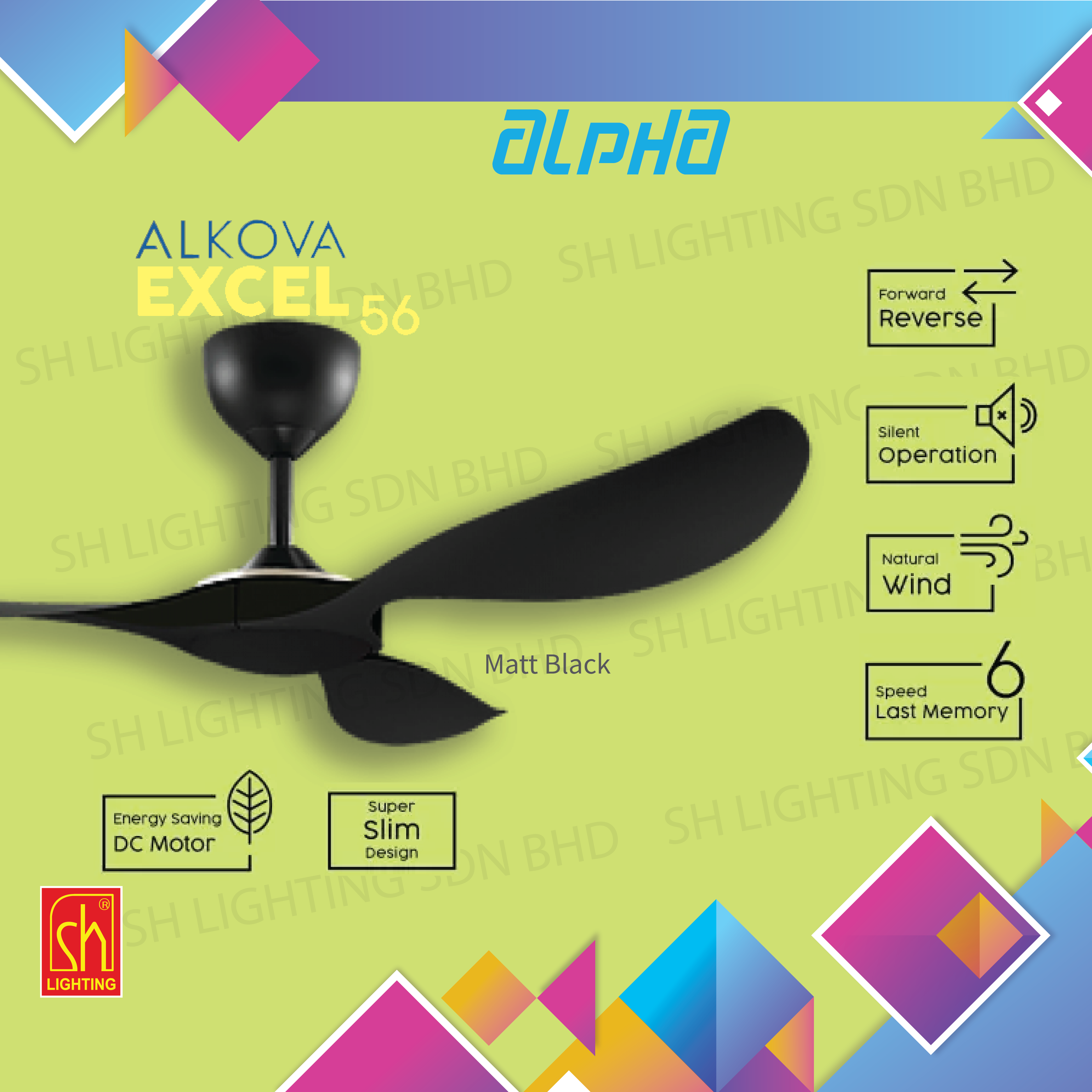 Alpha excel with remote control ceiling fan | Lazada