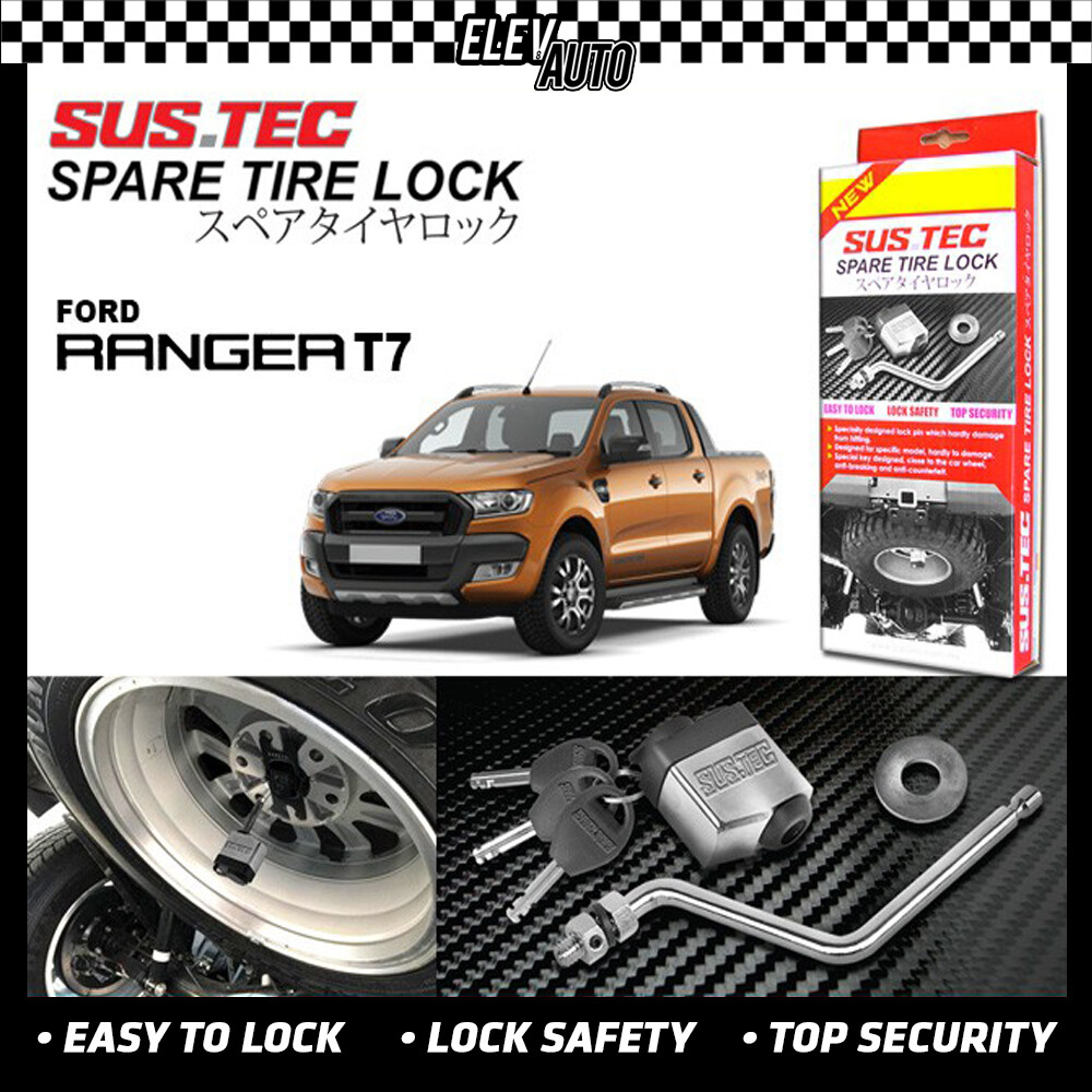 Ford Ranger T7 SUSTEC Spare Tire Wheel Lock Anti-Theft | Lazada