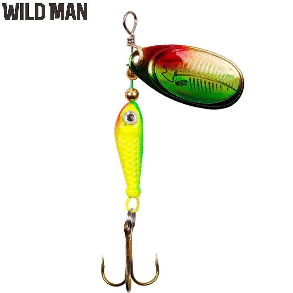 Metal Rotating Sequin Fishing Bait Spinner Artificial Fake Lure Fishing ...
