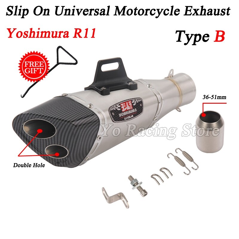 Universal Yoshimura R11 Motorcycle Exhaust Pipe Modified Escape Moto ...
