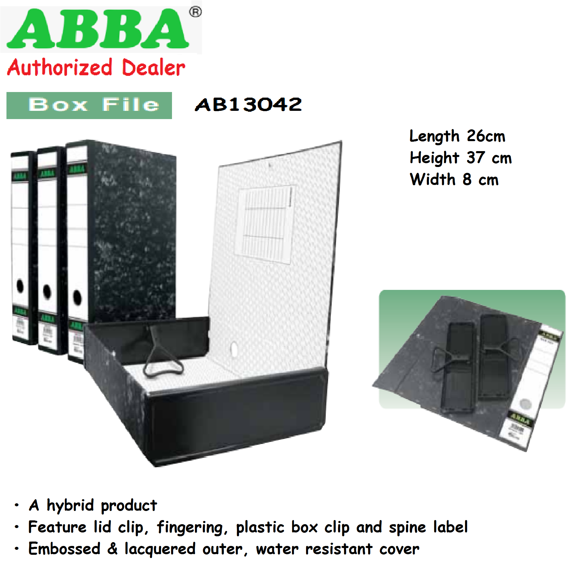 ABBA Box File F4 13042 / ABBA F4 File Kotak F4 3" | Lazada
