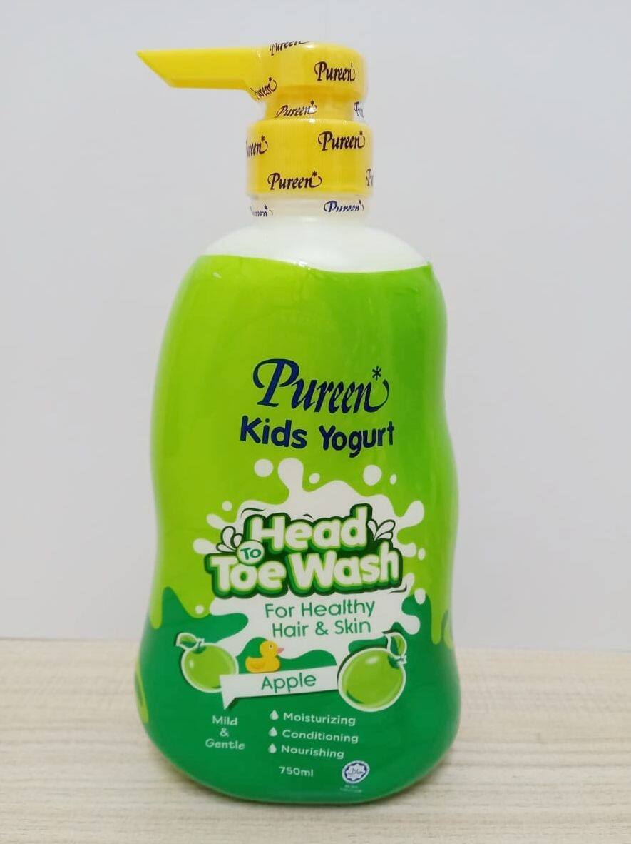 Pureen Kids Yogurt Head To Toe Wash // Apple (750ml) | Lazada